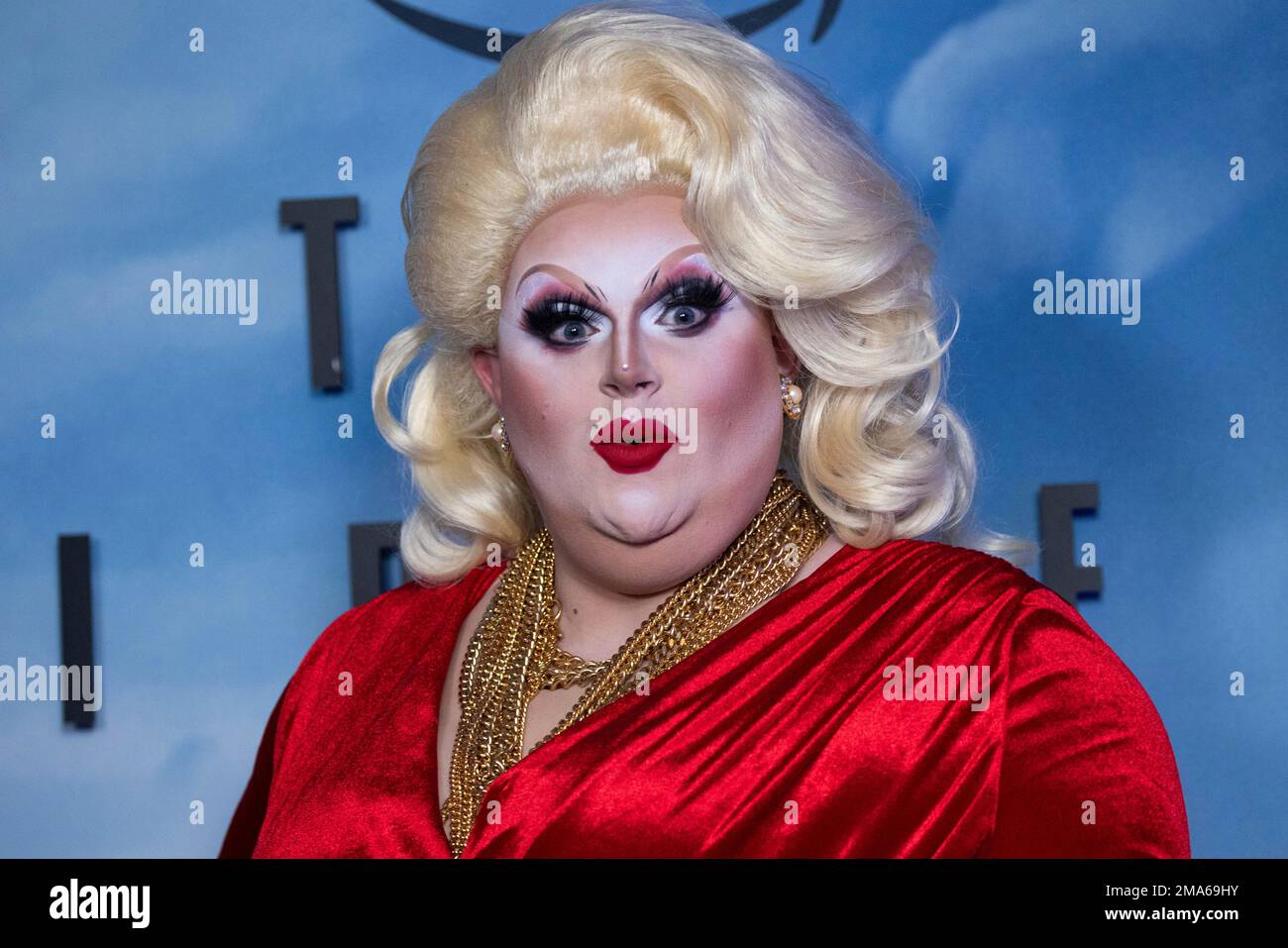 Pixie Polite poses for photographers upon arrival for the screening of ...