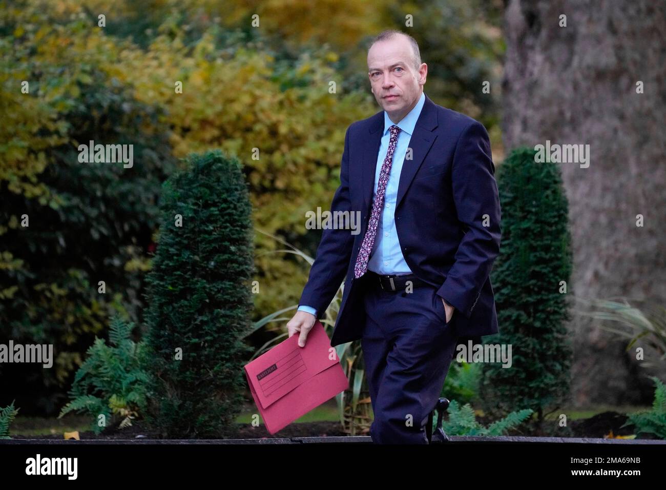 Britain's Secretary of State for Northern Ireland Chris Heaton-Harris ...