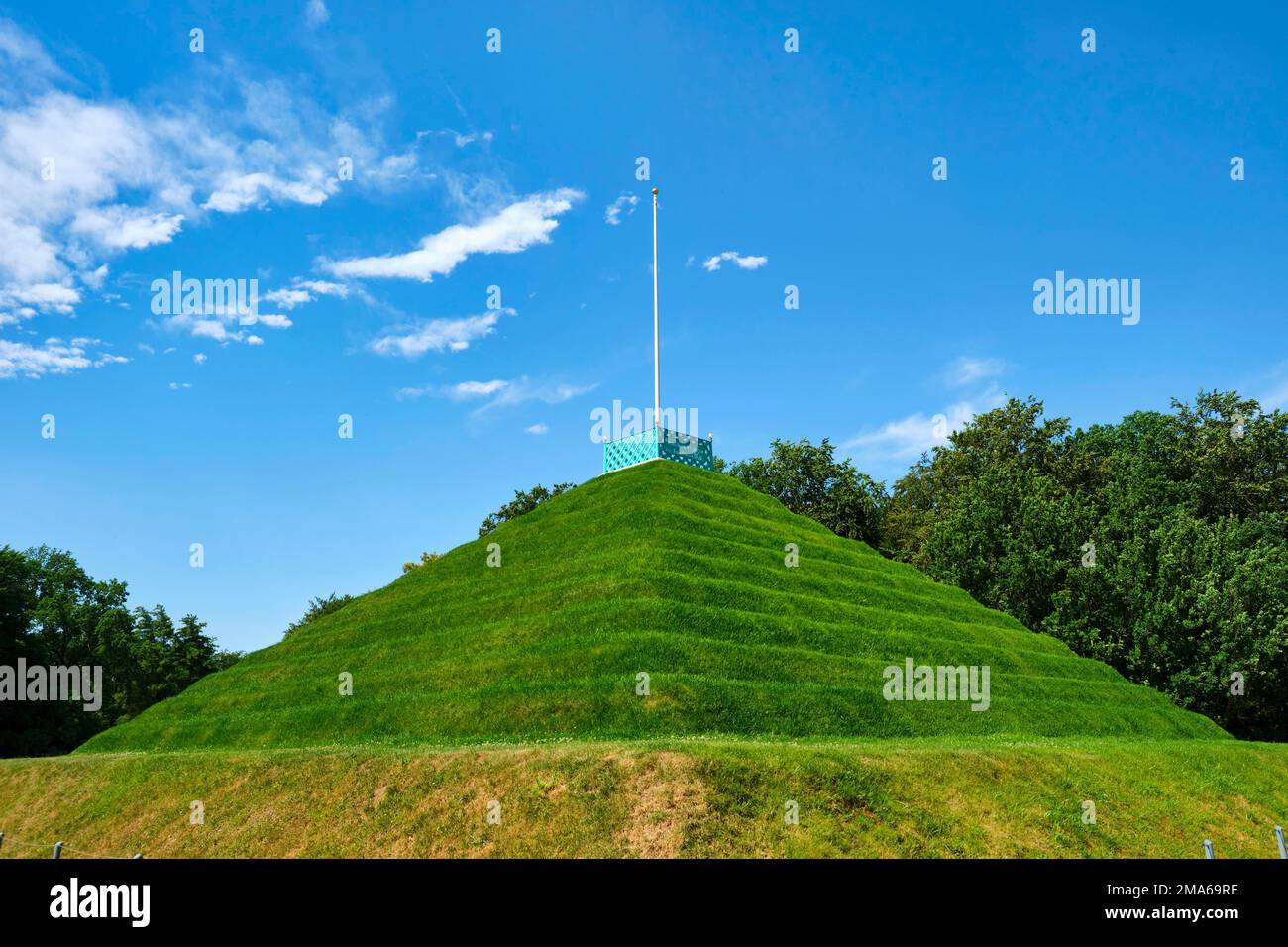 Land pyramid, Branitz Park, Prince Pueckler Park, Cottbus, Brandenburg ...