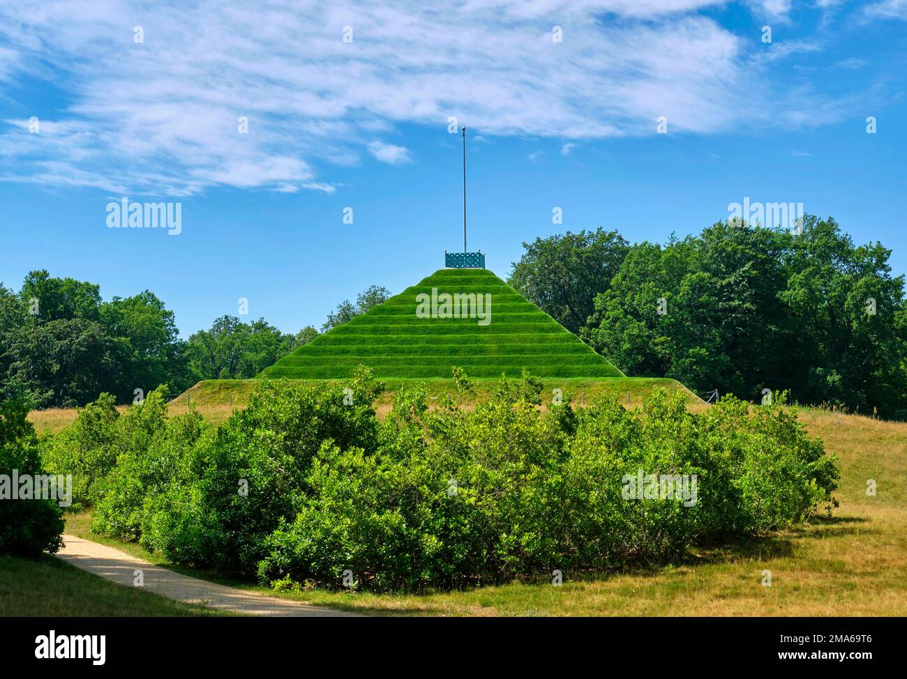 Land pyramid, Branitz Park, Prince Pueckler Park, Cottbus, Brandenburg ...
