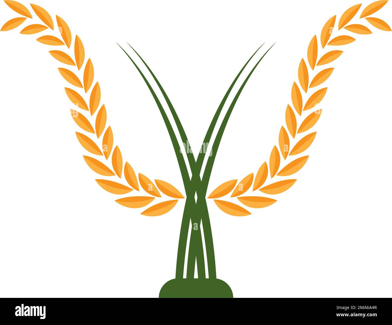 Agriculture wheat Logo Template vector icon design Stock Vector Image ...