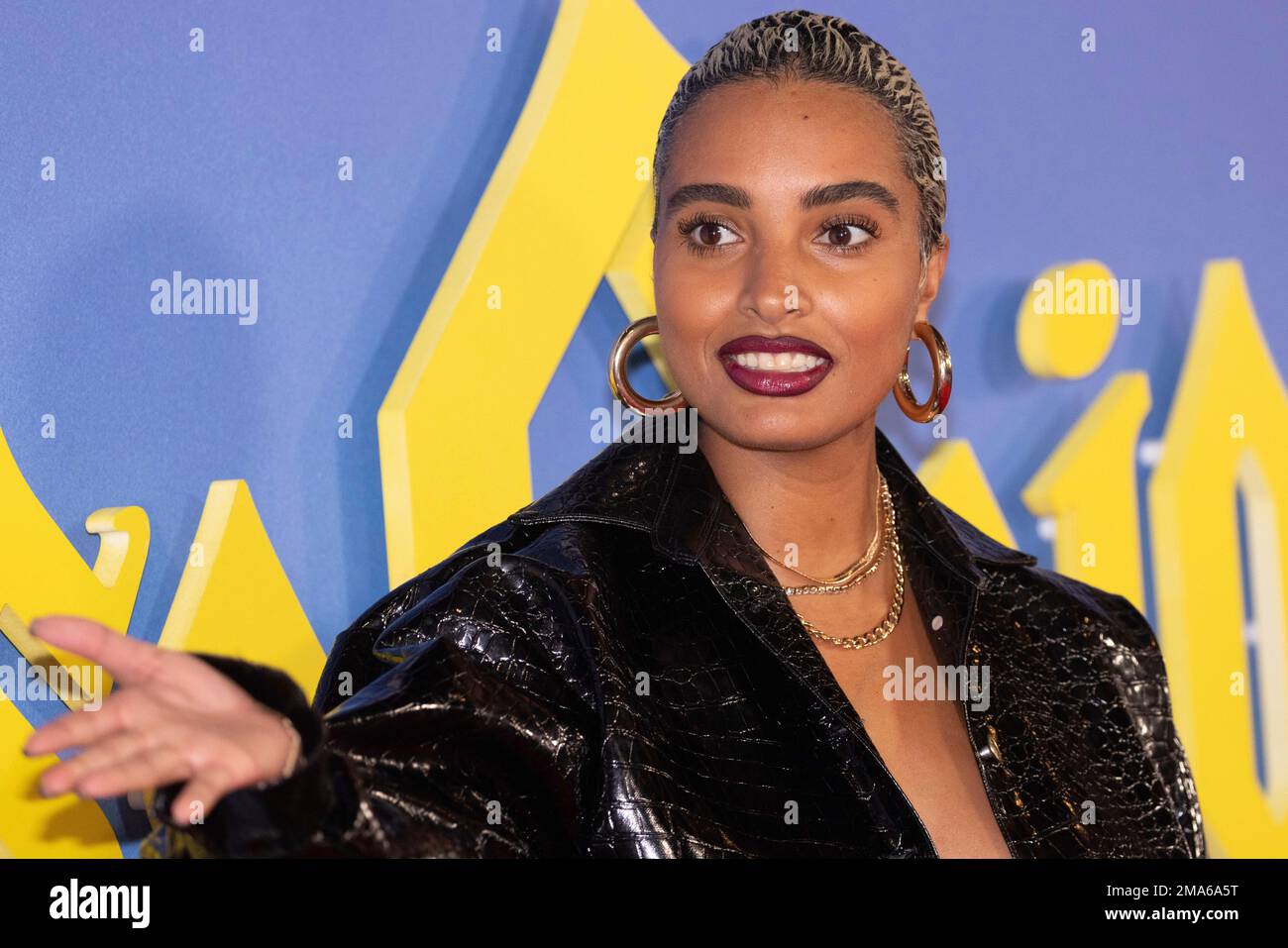 Stephanie Silva poses for photographers upon arrival for the premiere ...