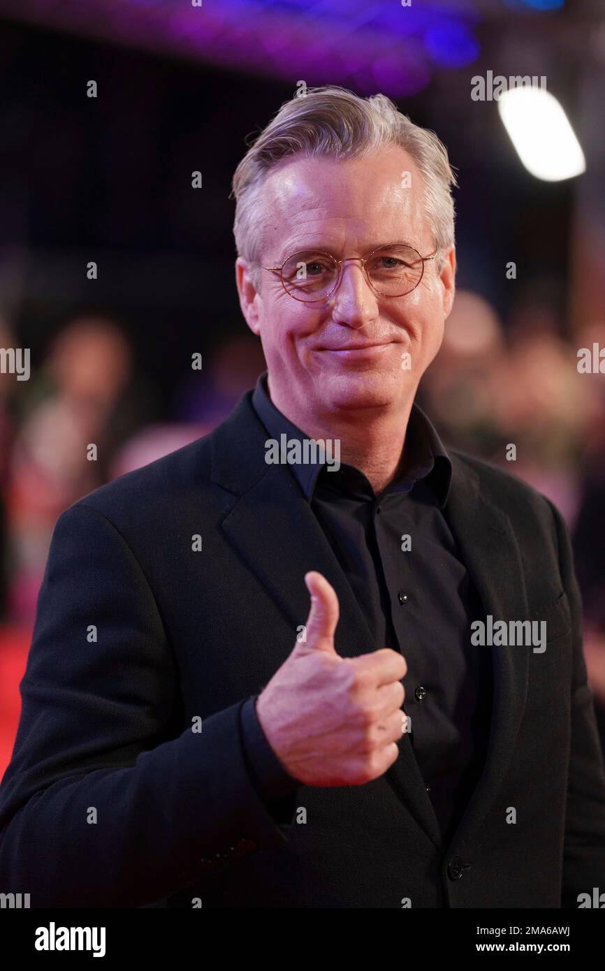 Linus Roache poses for photographers upon arrival for the premiere of ...
