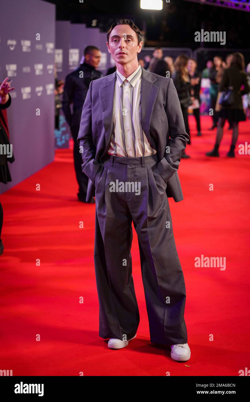 David Dawson poses for photographers upon arrival for the premiere of ...