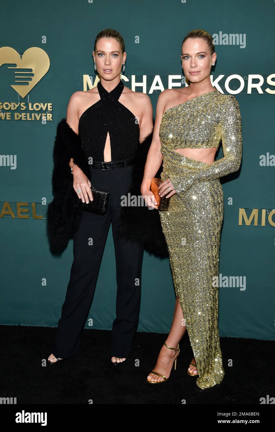 Lady Eliza Spencer, left, and sister Lady Amelia Spencer attend the God ...