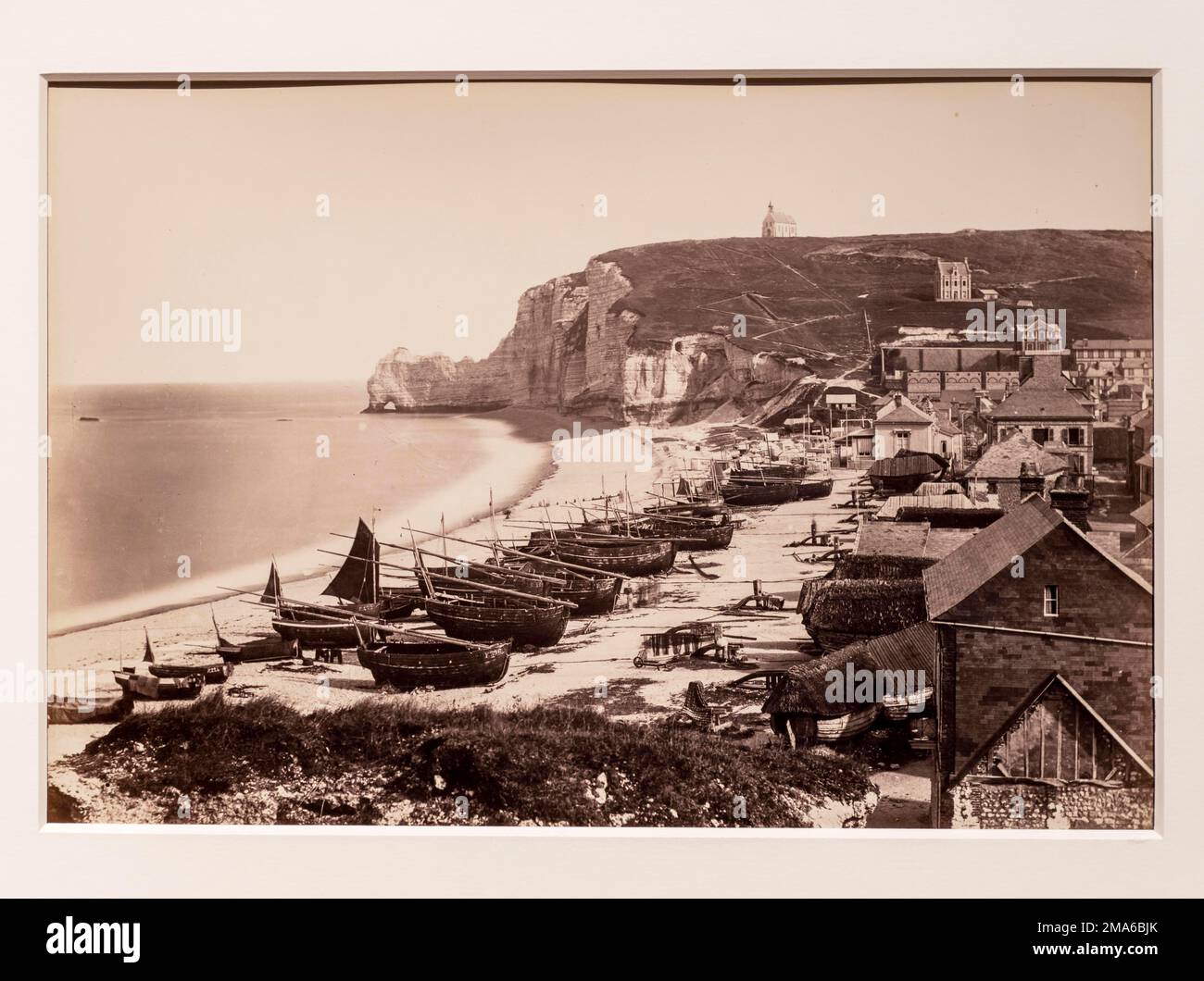 Etretat France c. 1864 Photo by Louis Alphonse Davanne (1824-1912 ...