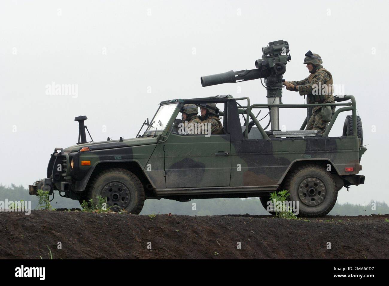 A US Marine Corps (USMC) Intermediate Fast Attack Vehicle (IFAV) with a ...