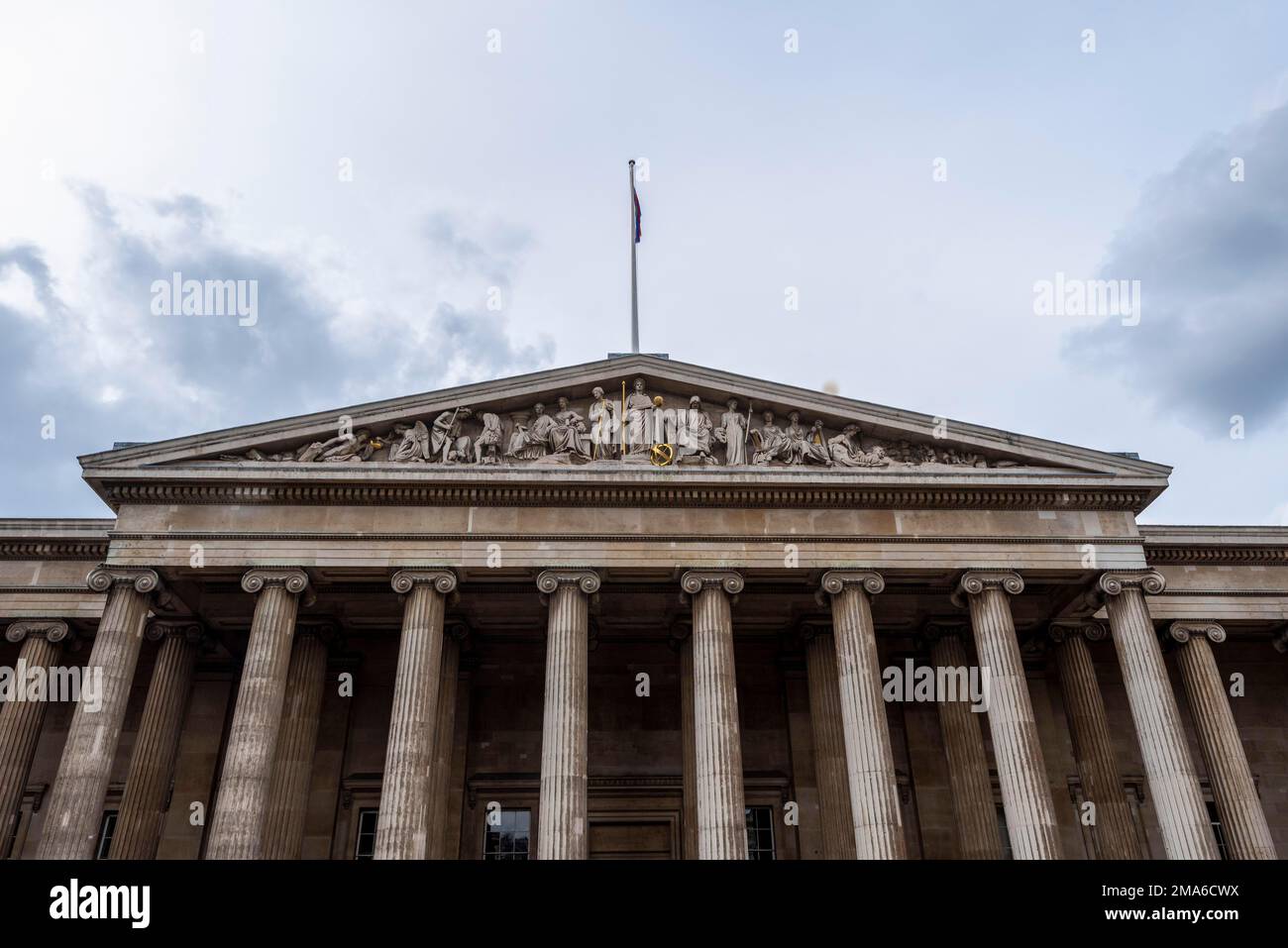British Museum, Entrance Portal, London, England, United Kingdom Stock ...