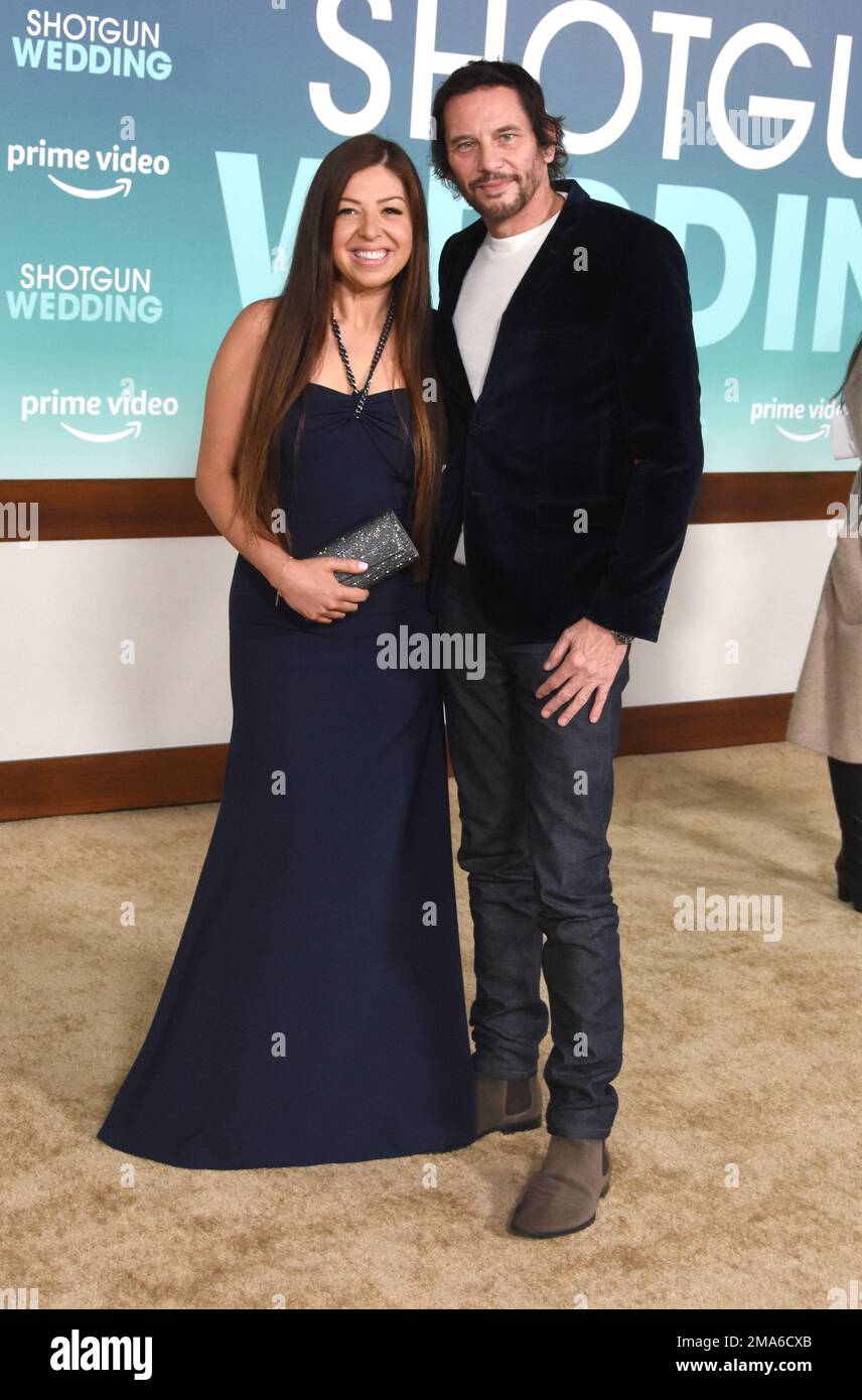 Hollywood, California, USA 18th January 2023 Composer Pinar Toprak and husband attend Prime ...