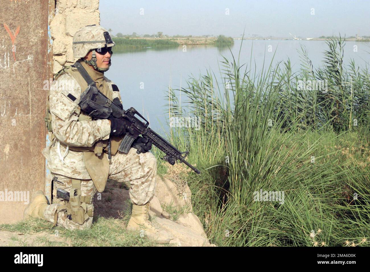 US Navy (USN) Hospitalman Third Class (HM3) Nicholas Herrera, assigned ...