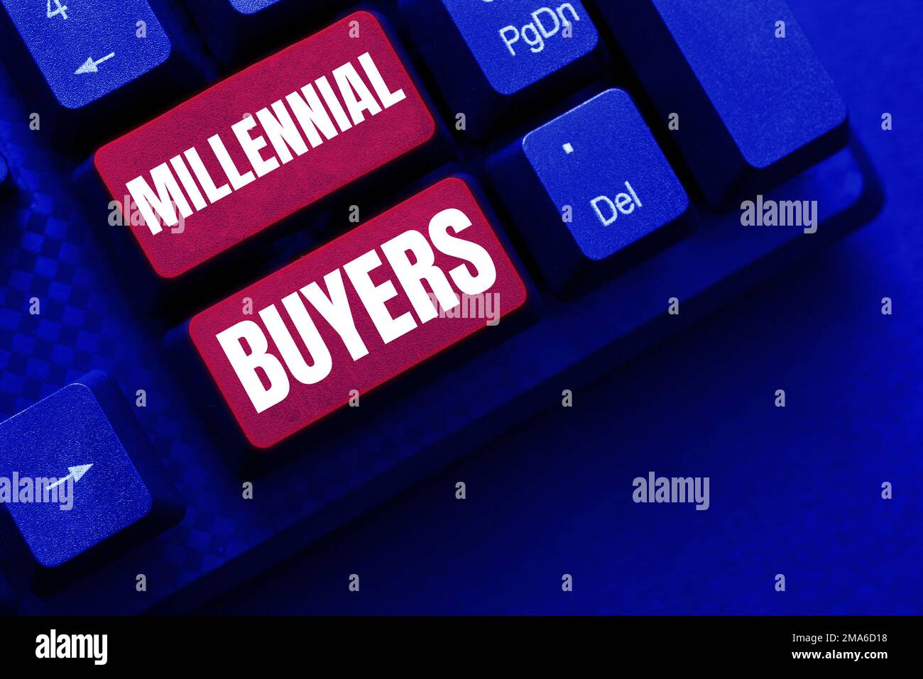 Inspiration showing sign Millennial Buyers. Business concept Type of ...