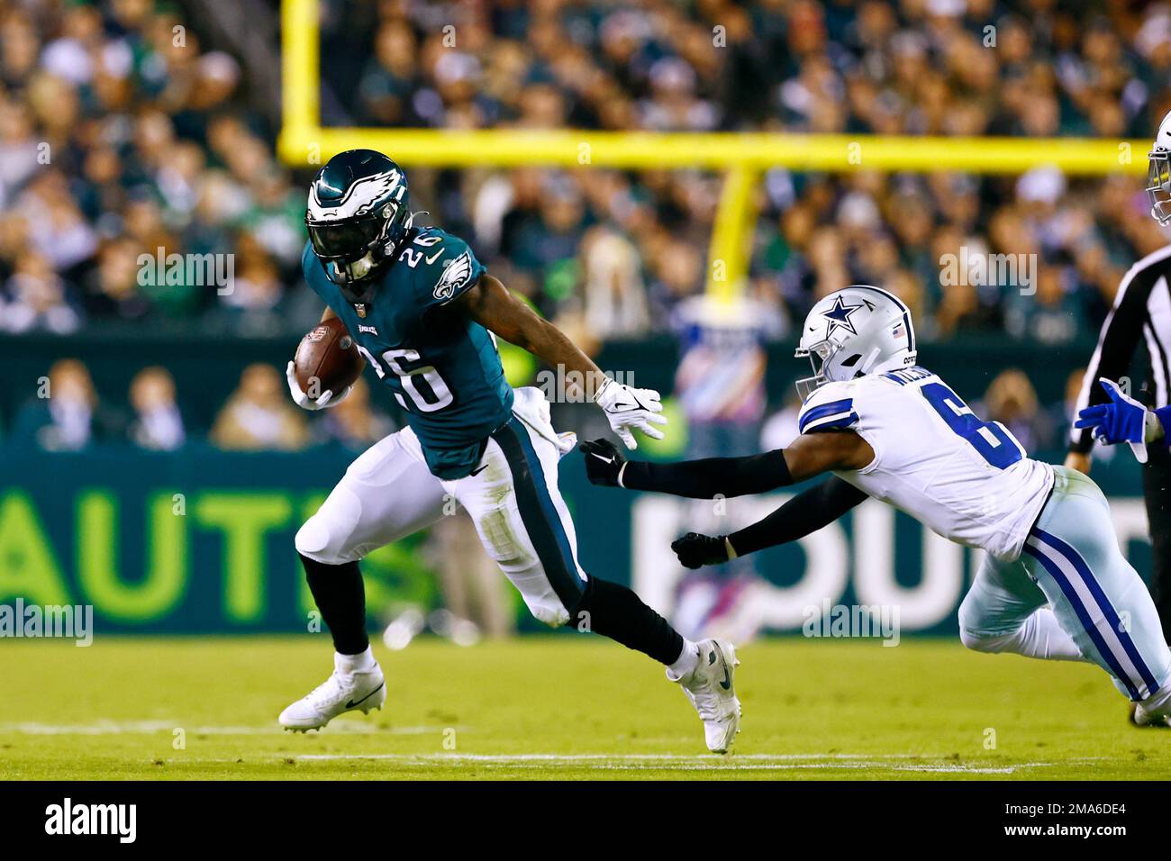 Philadelphia Eagles running back Miles Sanders (26) in action against ...