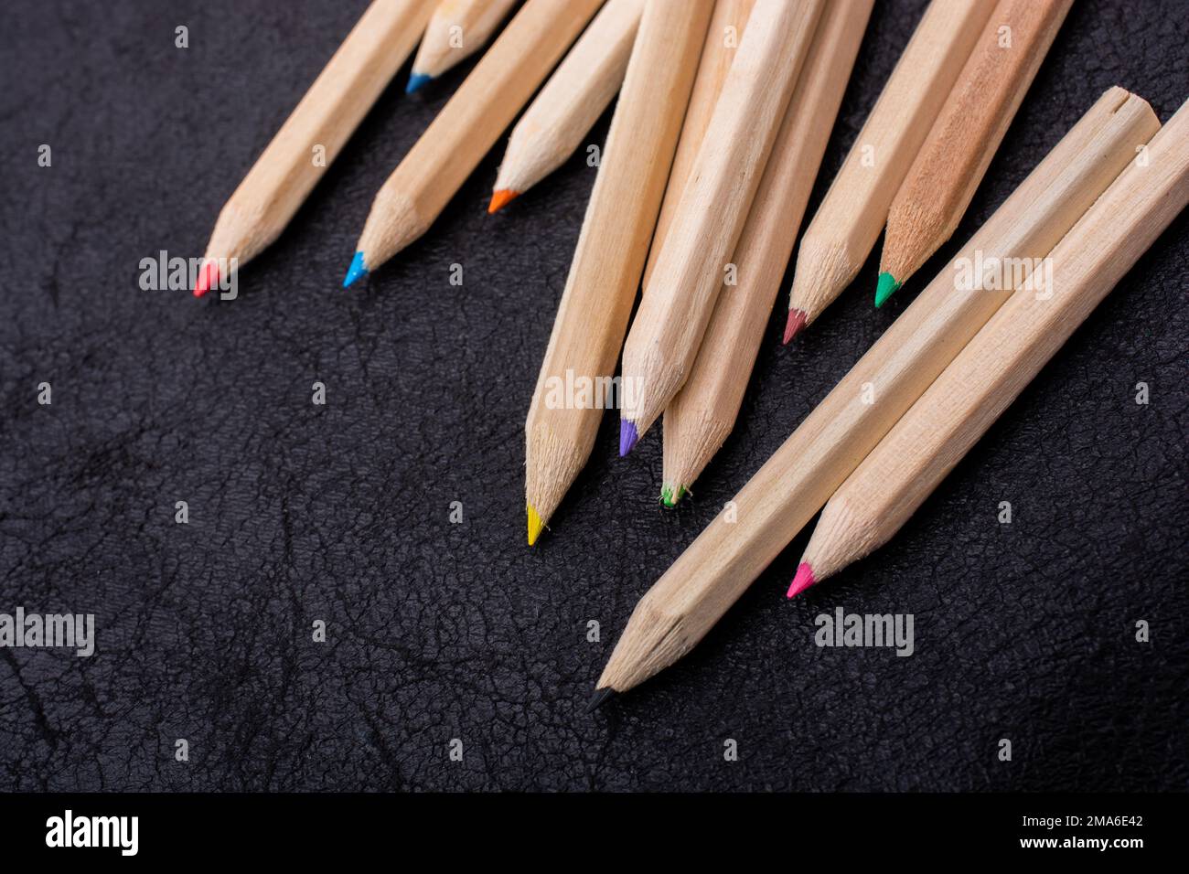 Variety of colors vector set of colored pencils. Drawing and painting ...