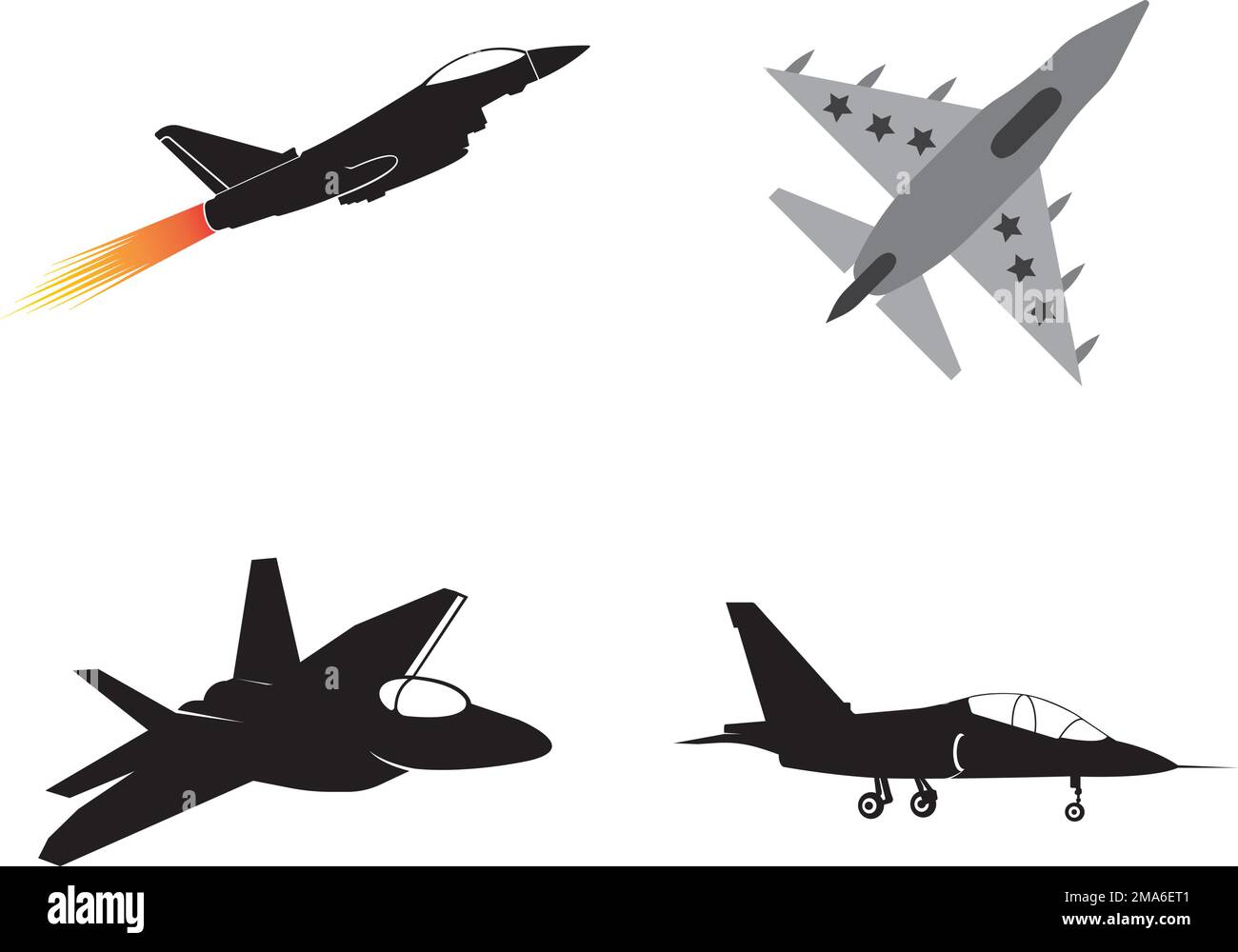 fighter jet icon vector illustration logo design Stock Vector Image ...