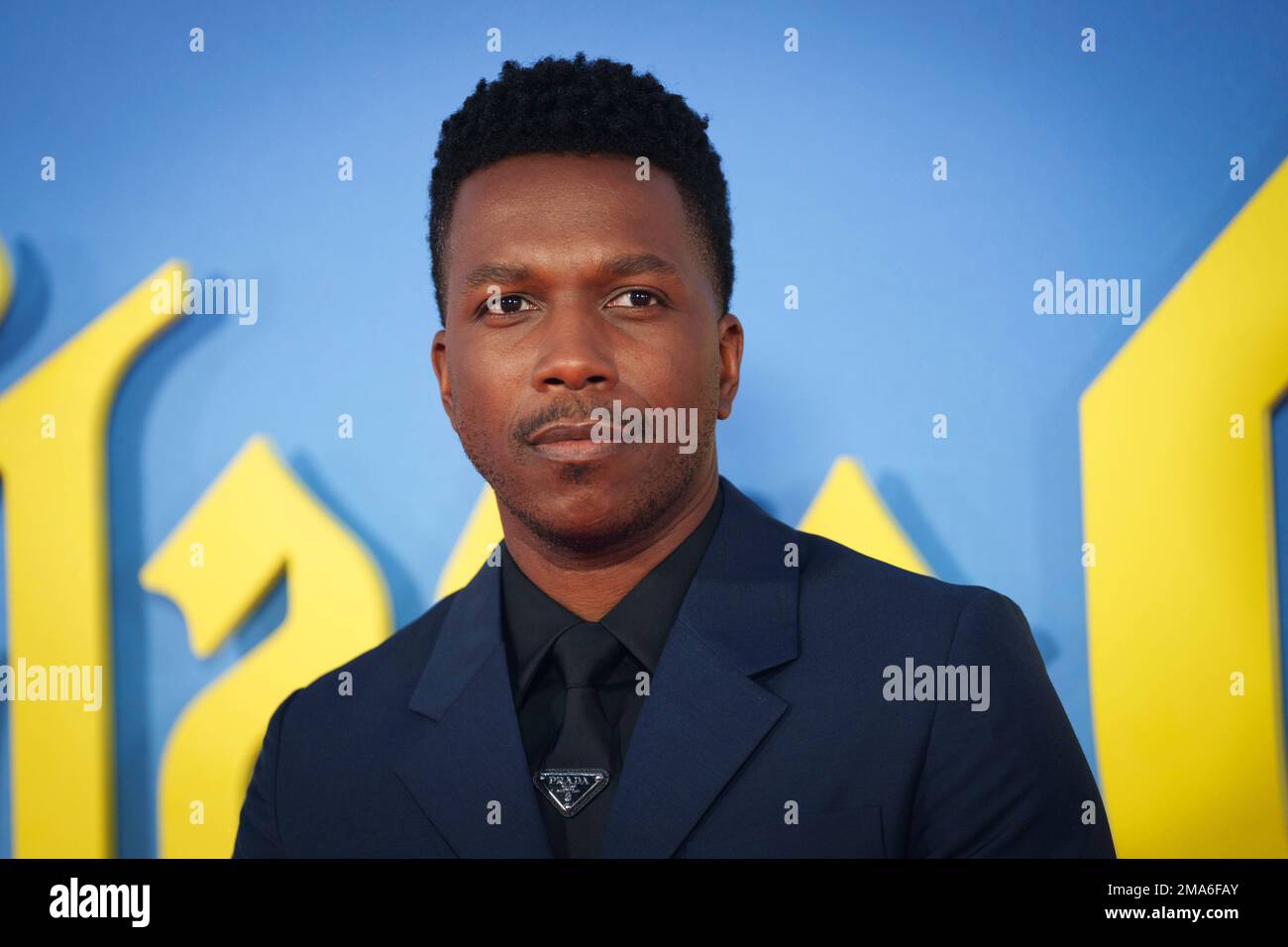 Leslie Odom Jr poses for photographers upon arrival for the premiere of ...