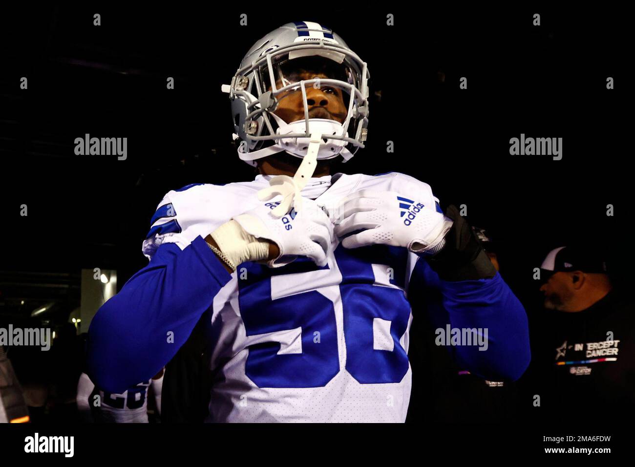 Dallas Cowboys defensive end Dante Fowler Jr. (56) takes the field ...