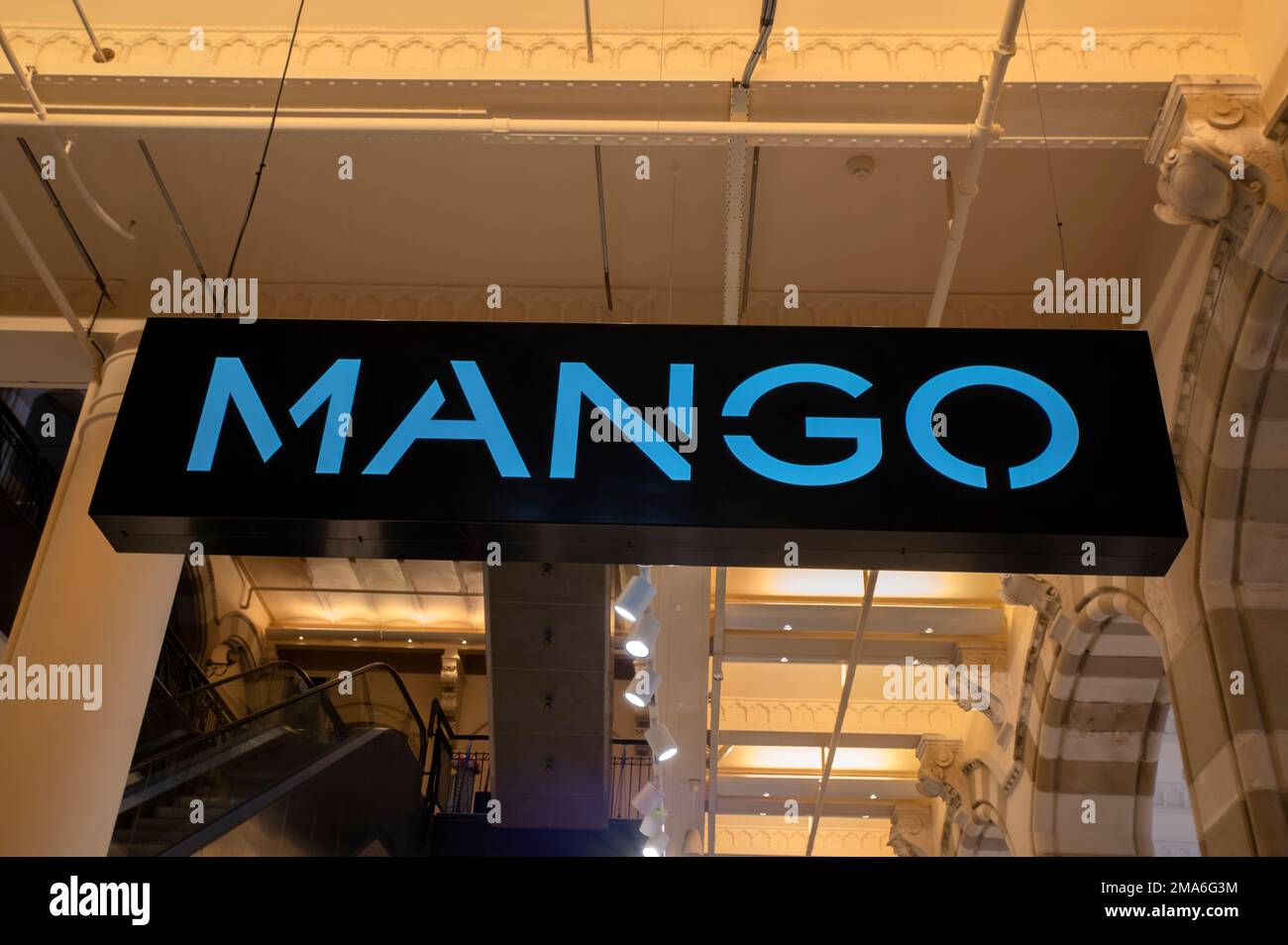 Billboard Mango Shop At The Magna Plaza At Amsterdam The Netherlands 17 ...