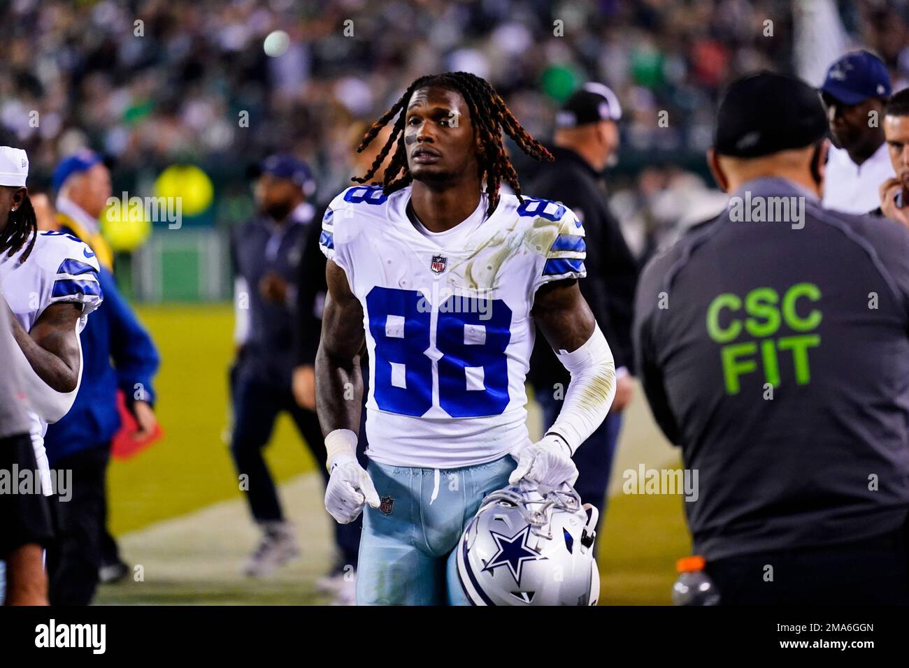 Dallas Cowboys wide receiver CeeDee Lamb in action during an NFL ...