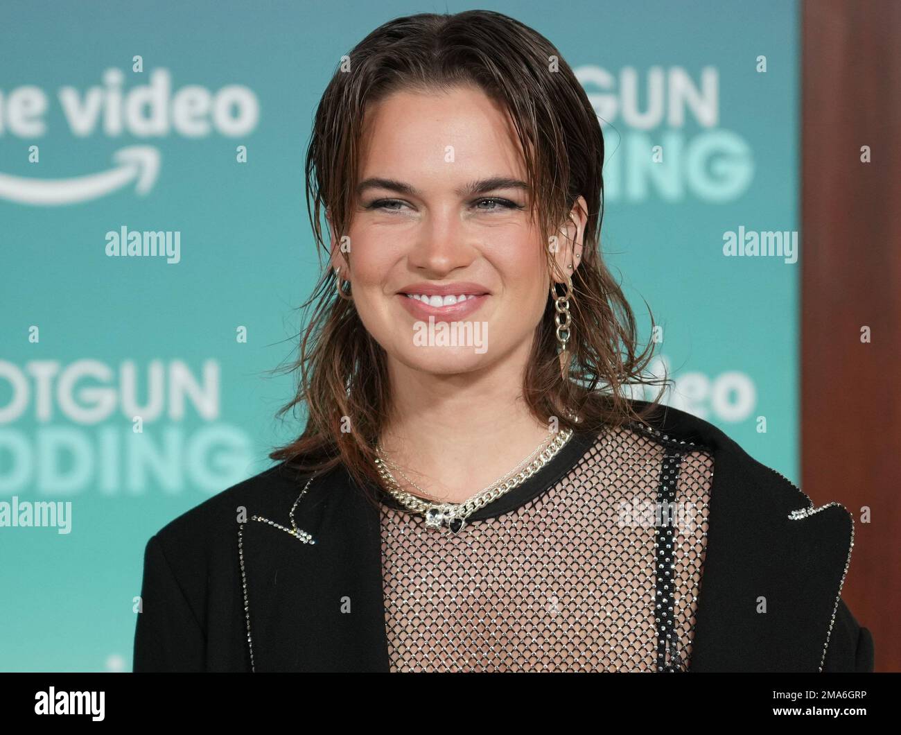 Stormi Henley arrives at the Prime Video's SHOTGUN WEDDING Los Angeles ...