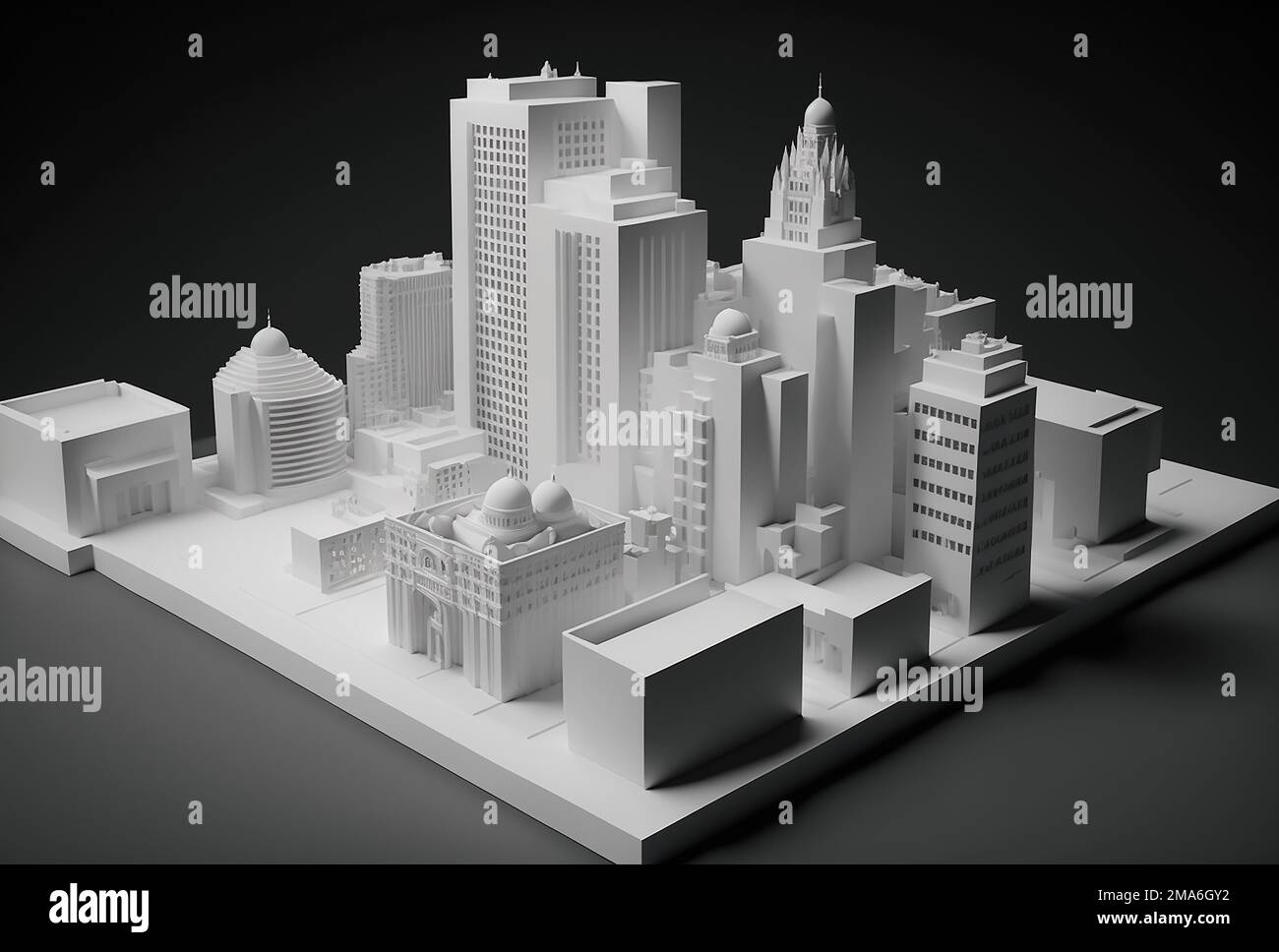 3d city model computer hi-res stock photography and images - Alamy