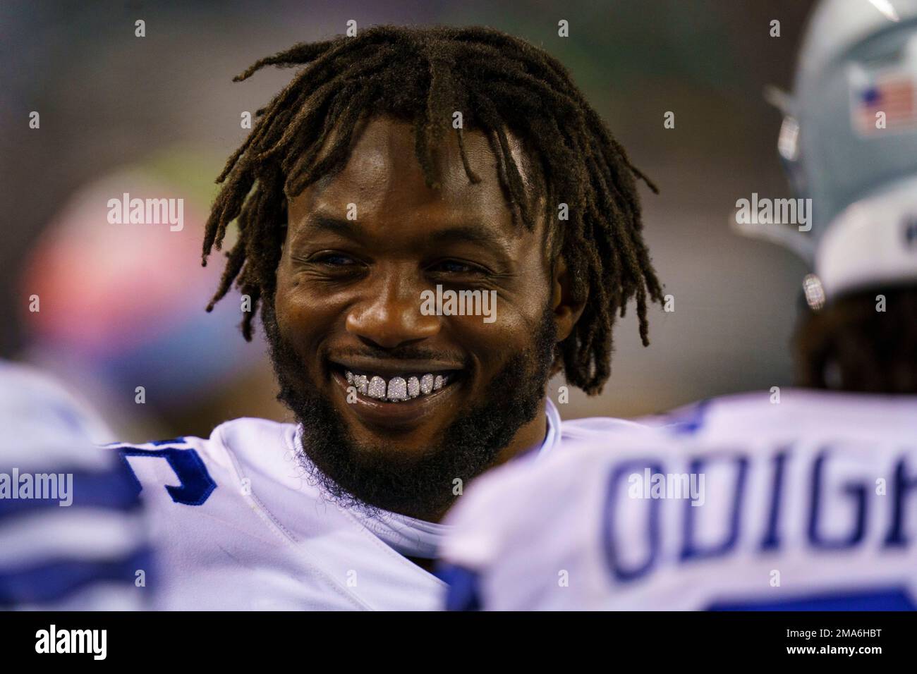 Dallas Cowboys defensive end Dante Fowler (56) looks on during the NFL ...