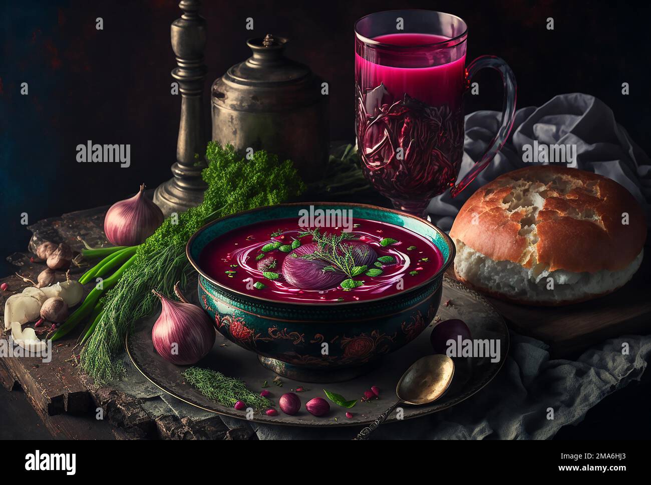 Borscht illustration hi-res stock photography and images - Alamy