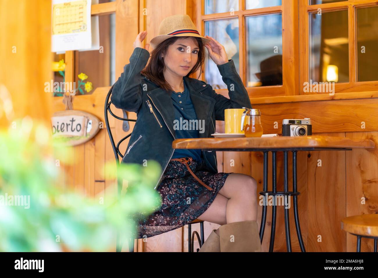 Girl having tea time hi-res stock photography and images - Alamy