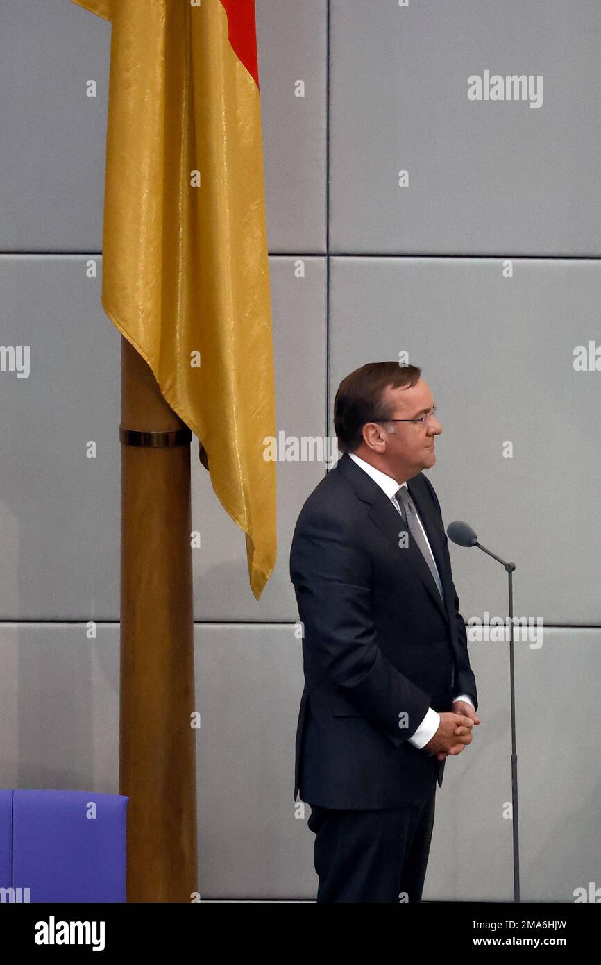Berlin, Germany. 19th Jan, 2023. The new Defense Minister Boris ...