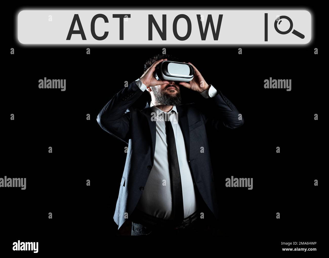 Hand writing sign Act Now. Business showcase do not hesitate and start ...