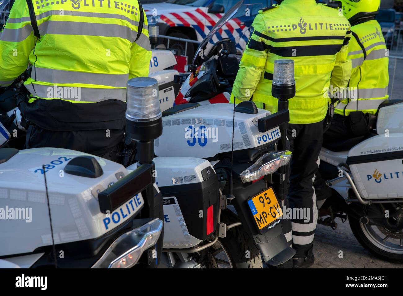 Dutch police motor motorbike hi-res stock photography and images - Alamy