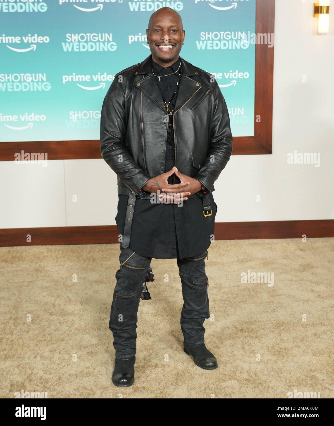 Los Angeles, USA. 18th Jan, 2023. Tyrese Gibson arrives at the Prime Video's SHOTGUN WEDDING Los ...