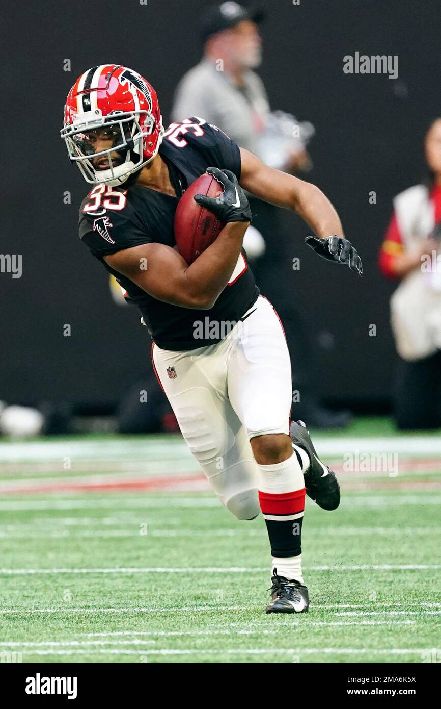 Atlanta Falcons cornerback Avery Williams (35) returns a punt during an ...