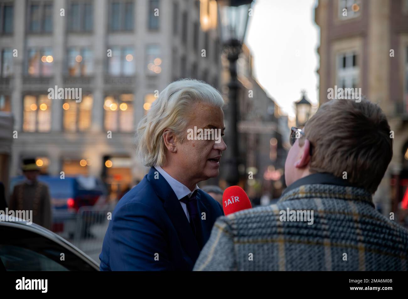 Jaïr Ferwerda Interviewing Geert Wilders At Amsterdam The Netherlands ...