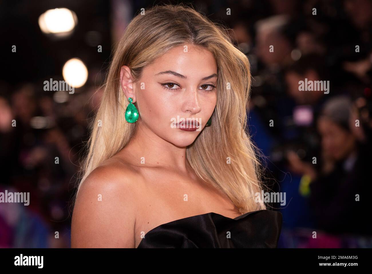 Madelyn Cline poses for photographers upon arrival for the premiere of ...