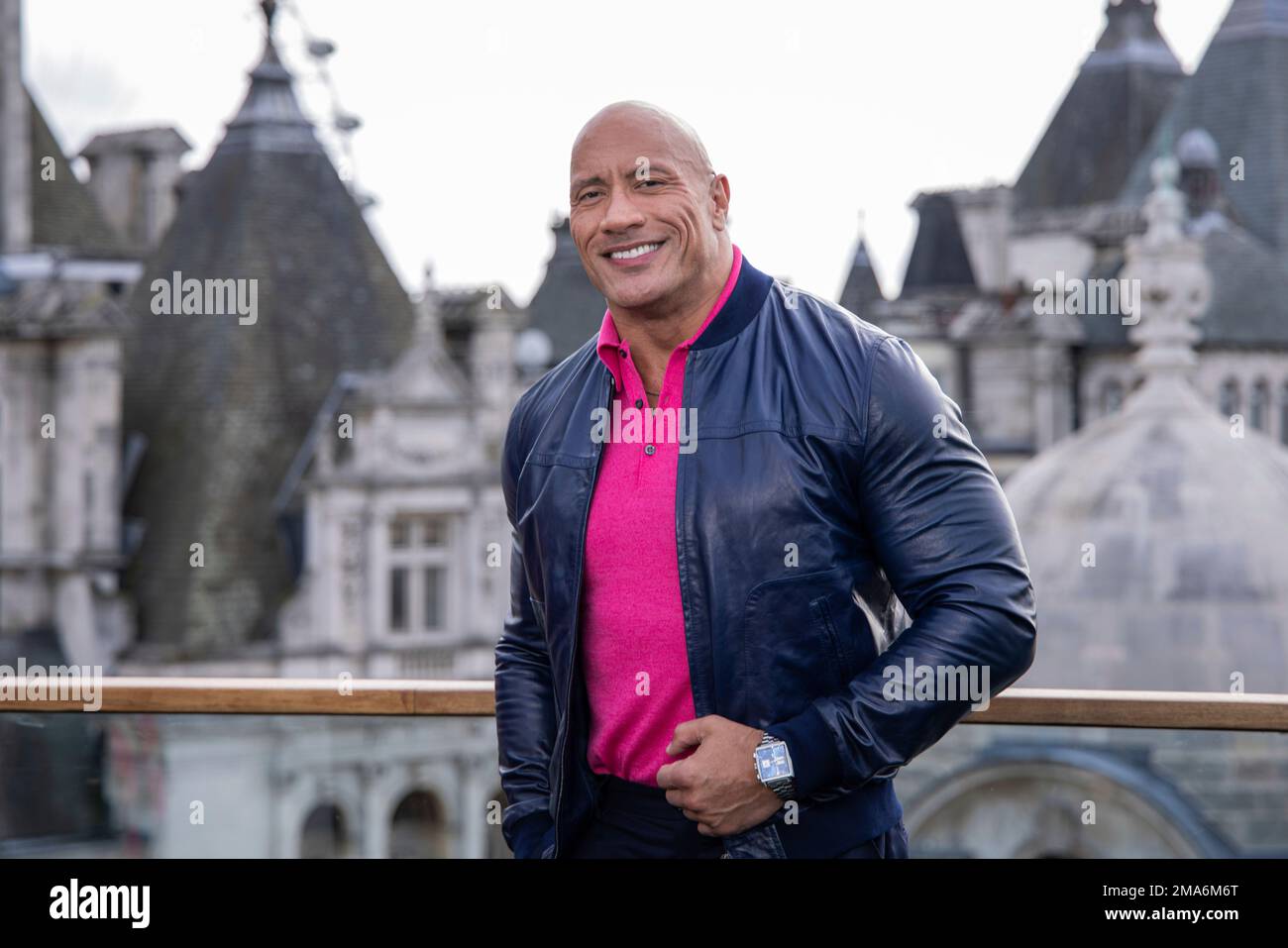 Dwayne Johnson poses for photographers during a photo call to promote ...