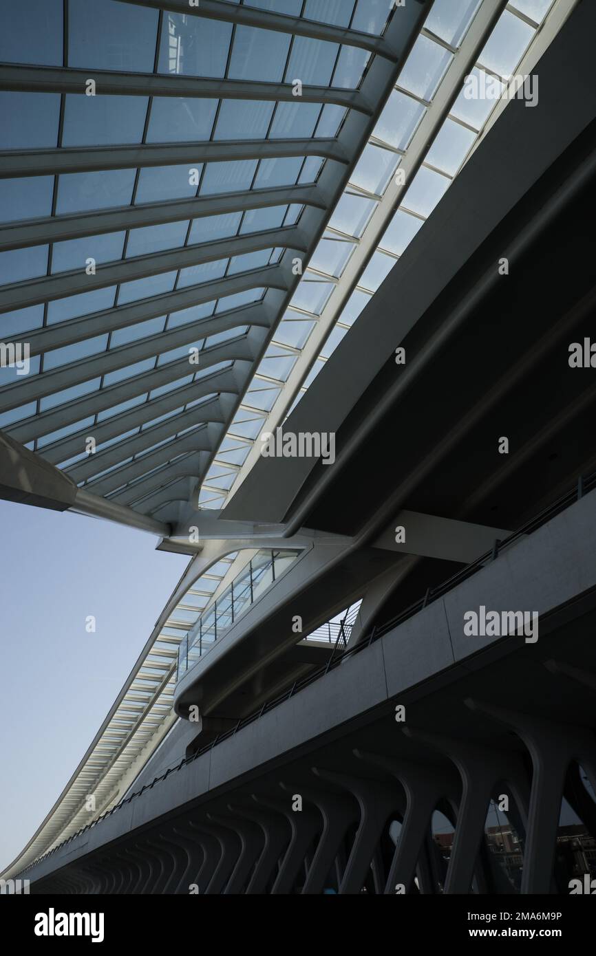 Liege, station, architecture, modern, Belgium Stock Photo - Alamy