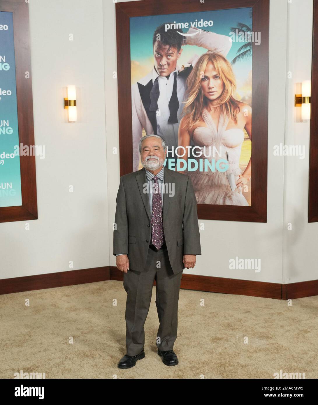 Alberto Isaac arrives at the Prime Video's SHOTGUN WEDDING Los Angeles ...