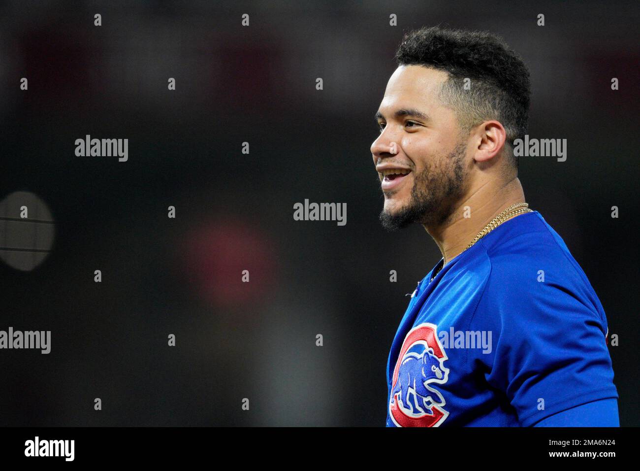 Chicago Cubs' Willson Contreras plays during a baseball game against ...