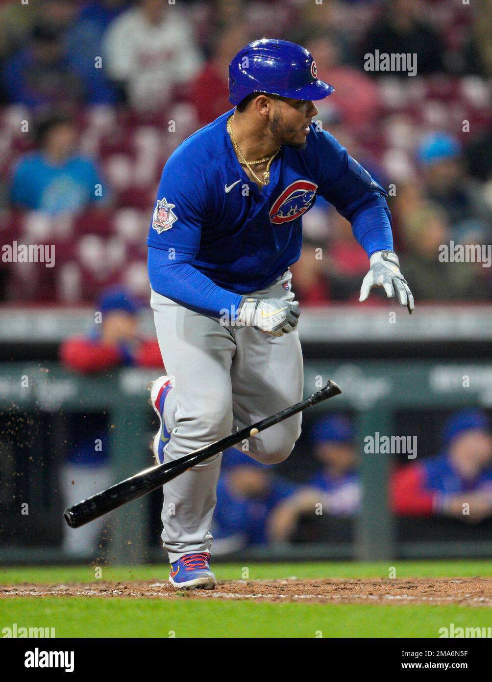 Chicago Cubs' Willson Contreras plays during a baseball game against ...