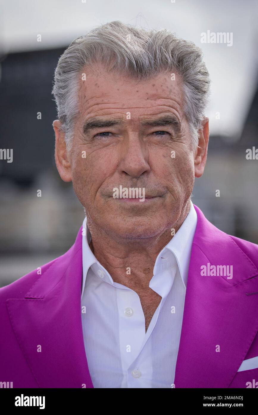 Pierce Brosnan poses for photographers during a photo call to promote ...