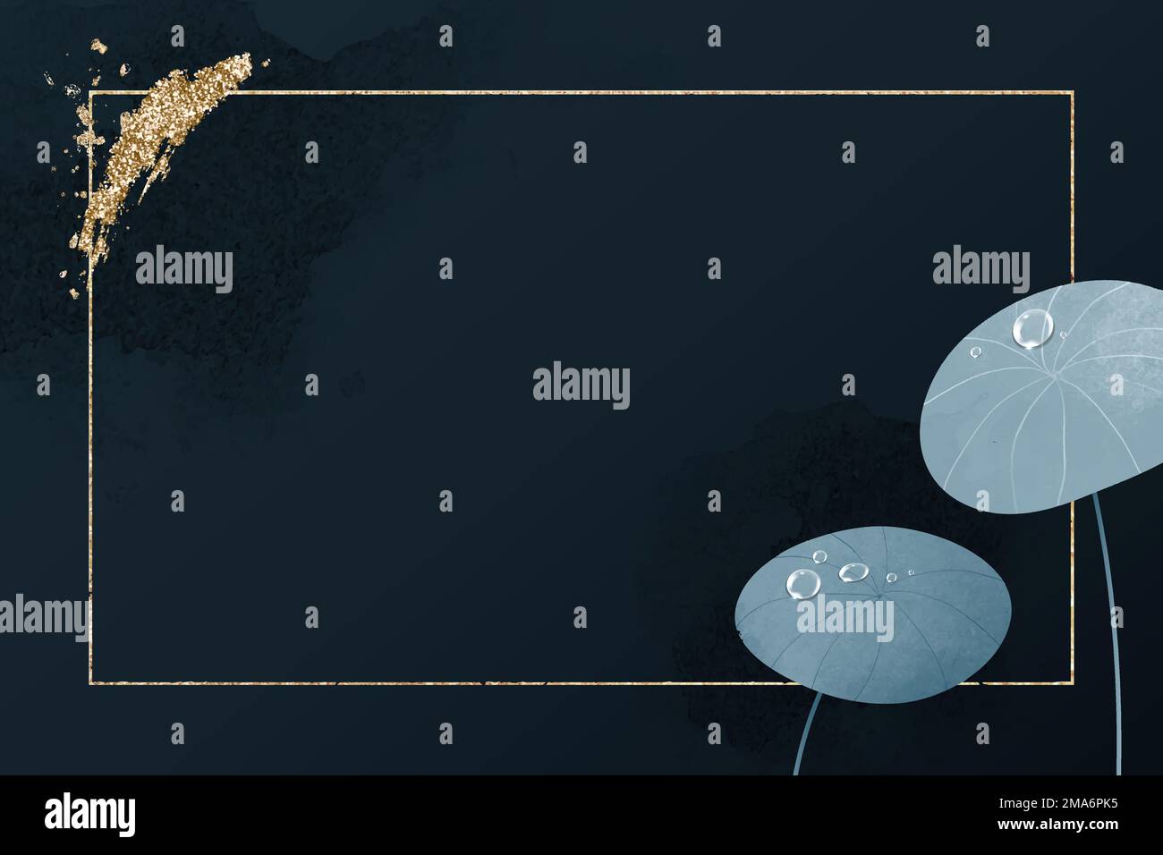 Rectangle pennywort shimmering frame vector Stock Vector Image & Art ...