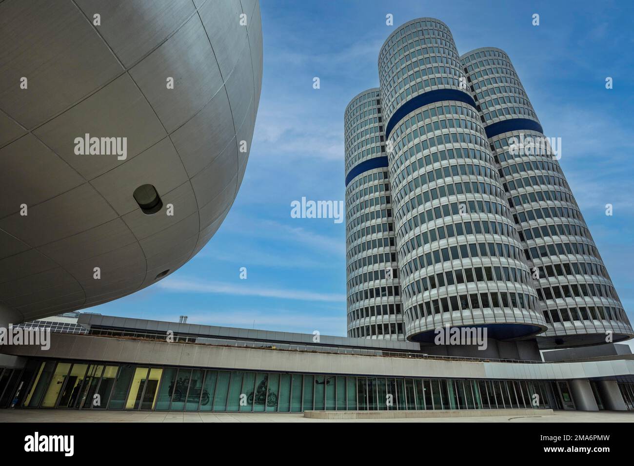 BMW Museum and BMW Tower, Munich, Bavaria, Germany Stock Photo - Alamy