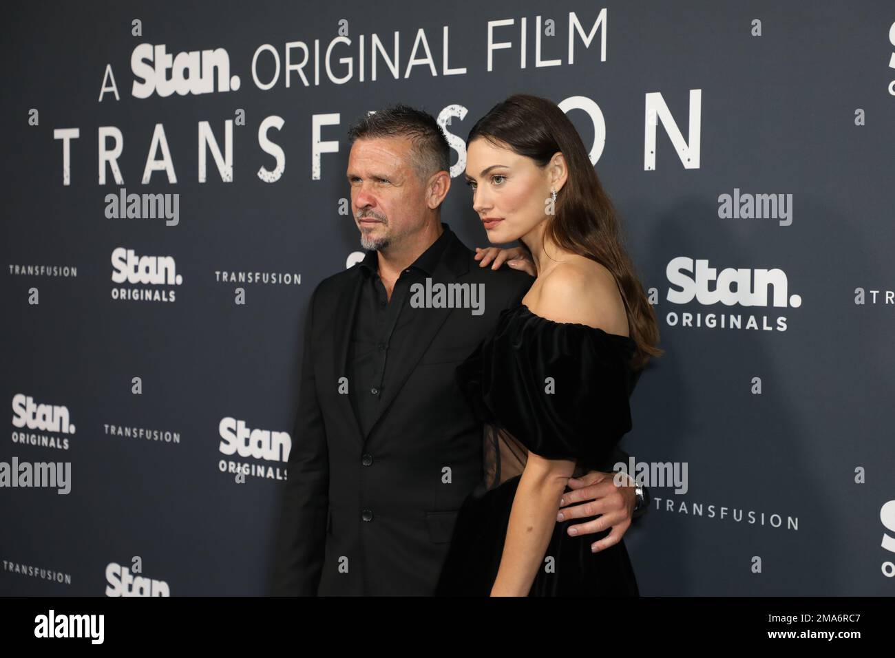 Sydney, Australia. 19th January 2023. Matt Nable and Phoebe Tonkin ...