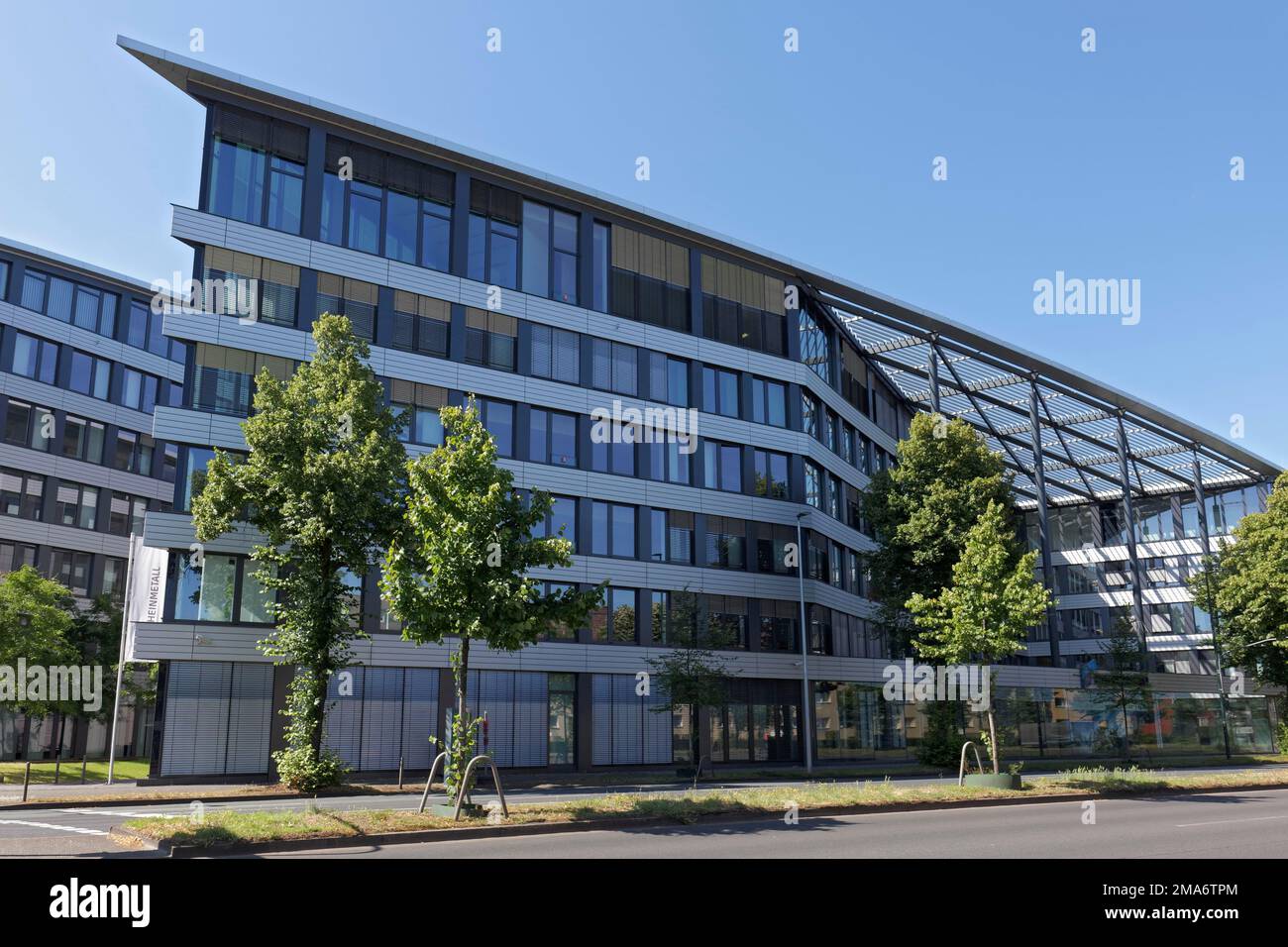 Rheinmetall AG headquarters, armaments group, automotive supplier, Duesseldorf, North Rhine ...