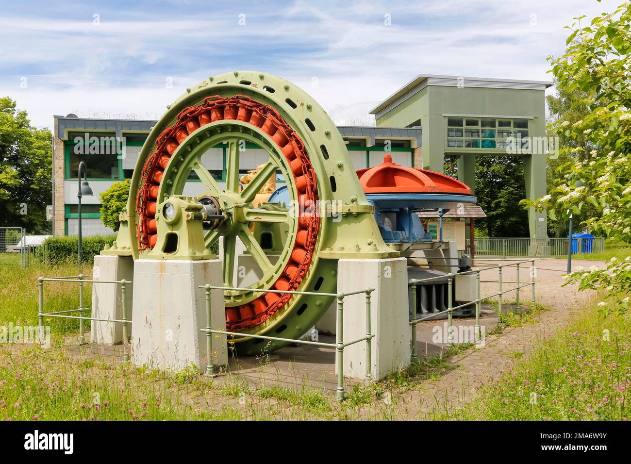 Old hydroelectric power plant power station, museum piece from ...