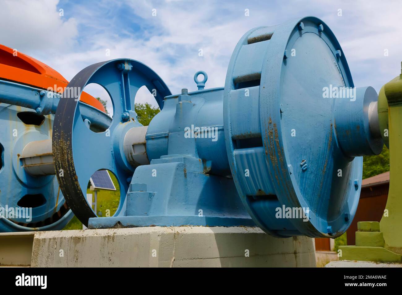 Old hydroelectric power plant power station, museum piece from ...