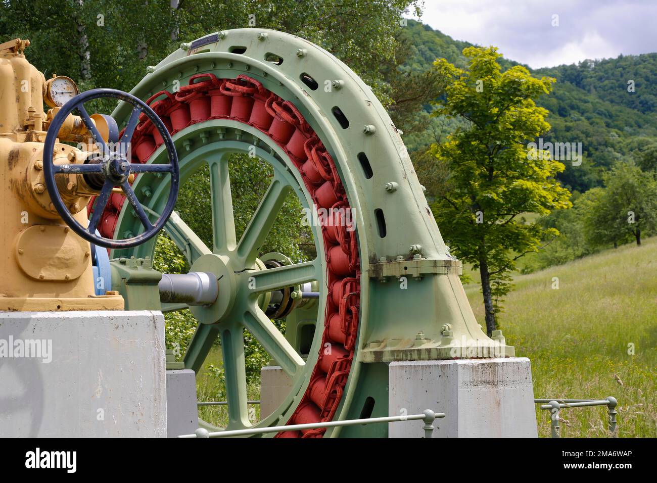 Old hydroelectric power plant power station, museum piece from ...