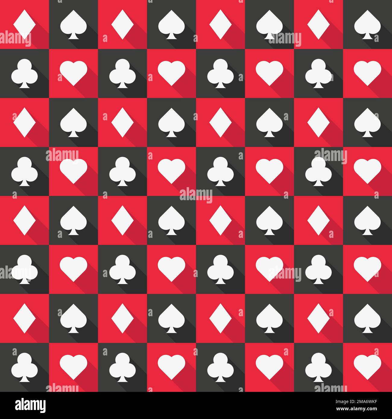 Seamless pattern with card symbols vector art Stock Vector Image & Art ...