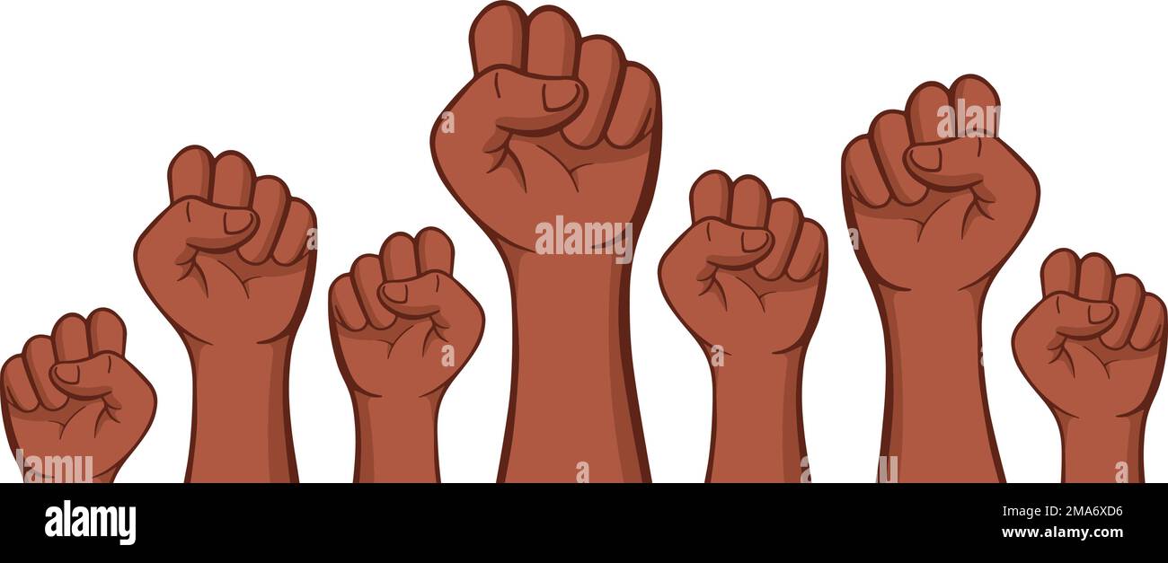Black History Month. African American History arm fist vector ...