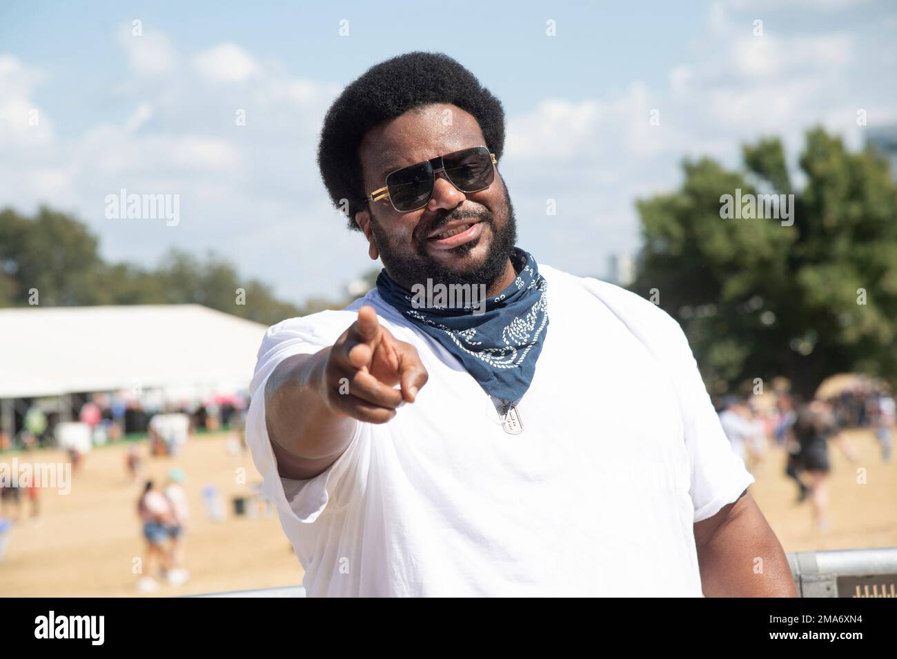 Comedian Craig Robinson poses while attending the second weekend of the ...